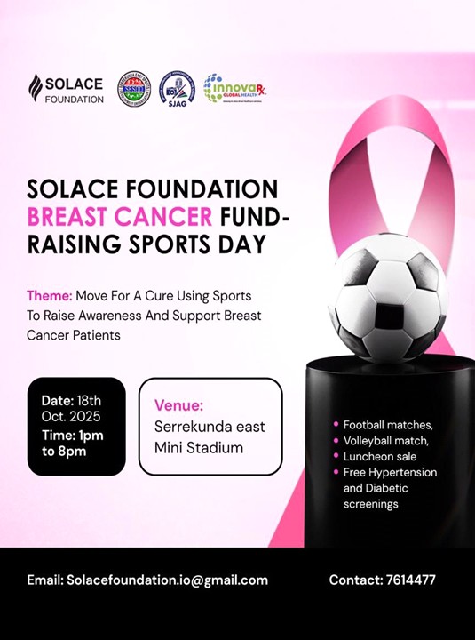 SJAG , Solace Foundation organise breast cancer awareness on October 18th - The Point