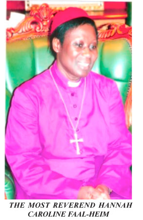 NEW YEAR 2020 MESSAGE BY THE MOST REVEREND HANNAH CAROLINE FAAL-HEIM ...